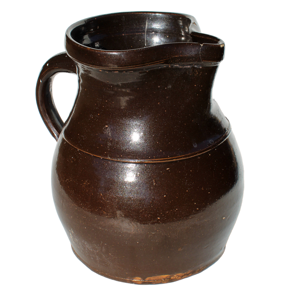 Vintage Large Brown Stoneware Pitcher – House of Cardoon